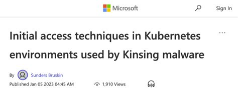 Kinsing による Kubernetes 攻撃：postgresql のミスコンフィグを狙っている Iot Ot Security News