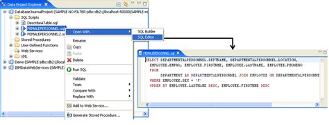 DB And IBM Data Studio Part The SQL Editor Development Accelerators Database Journal