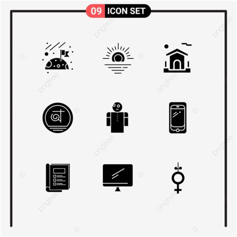 Pictogram Set Of Simple Solid Glyphs Of Person Arms Pictogram Glyphs PNG And Vector With