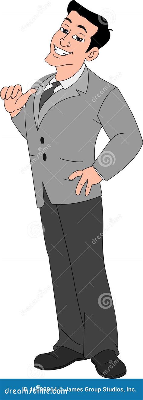 Proud Man Stock Vector Illustration Of Happy Vector 41099964