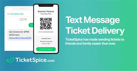 text message delivery for event tickets ticketspice