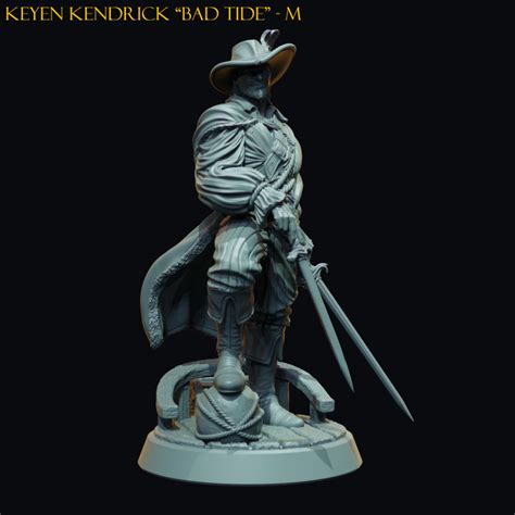 3d Printable Keyen Kendrick Bad Tide By Claymore Miniatures