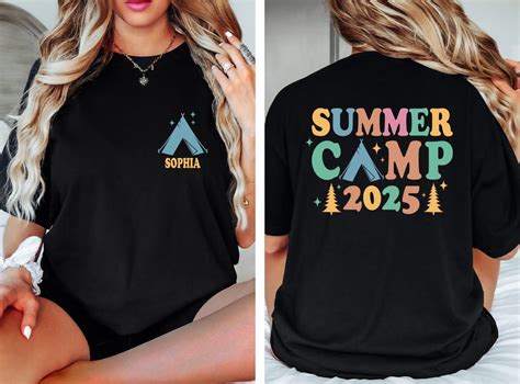 Custom Summer Camp 2025 Shirt Custom Camping Tees Summer Vacation