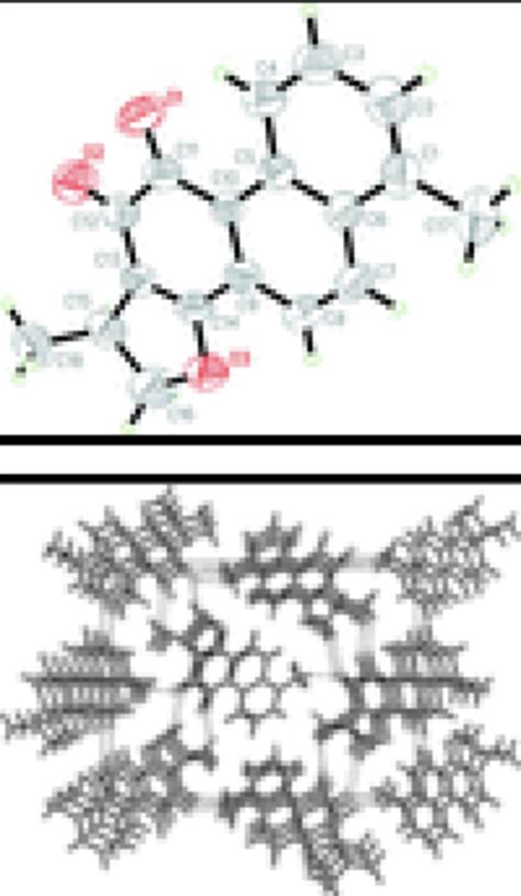 The Molecular Structure Of I Showing The Atom Numbering Scheme The
