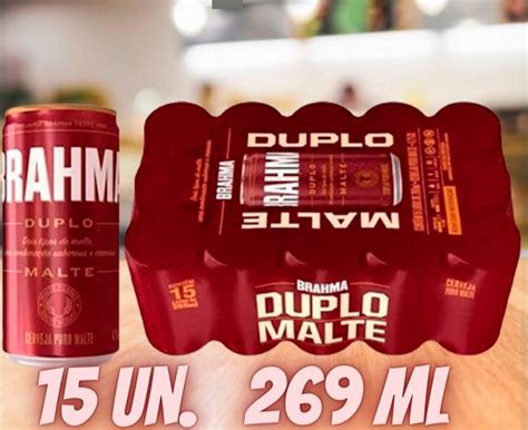 Cerveja Brahma Duplo Malte Lager 15 Unidades Lata 269ml Wt Promoções