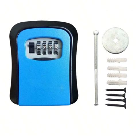 Temporary Construction Password Lockbox Wall Mounted Cat Eye Safety Door Key Coded Password Box