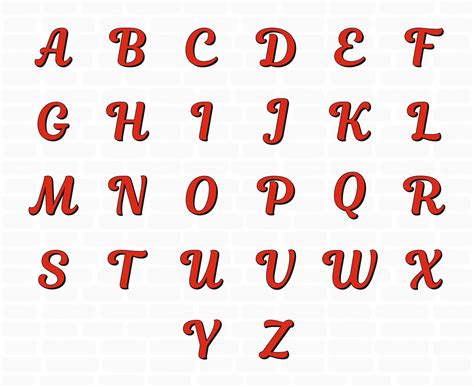 Shadow Font Svg Shadow Fonts For Cricut Silhouette Cusive Etsy