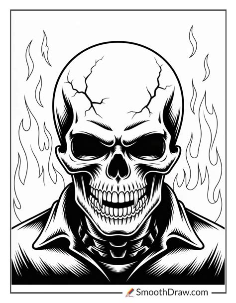Evil Skulls Coloring Pages 2025