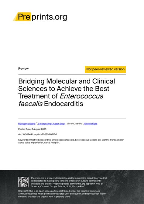 Pdf Bridging Molecular And Clinical Sciences To Achieve The Best