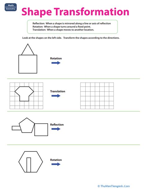 Shape Transformation Thư Viện Tiếng Anh