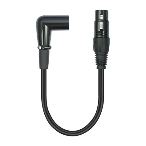 Professional 3pin Cable Extension 90 Degree Male To Straight Female
