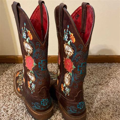 Macie Bean Floral Embroidered Boots Gem
