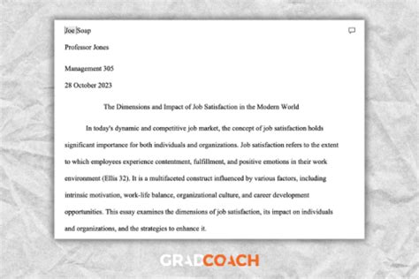 MLA 9 Formatting Step By Step Guide Free Template Grad Coach