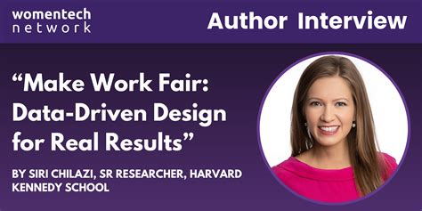 Make Work Fair Data Driven Design For Real Results Women In Tech Network