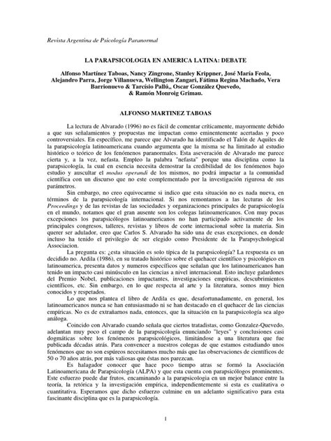 Taboas Pdf Parasicología America Latina