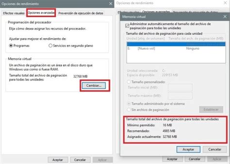 Cómo Configurar La Memoria Virtual En Windows 10