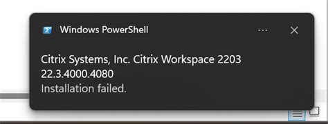 Unable To Install Citrix Workspace On Windows 11 Rcitrix