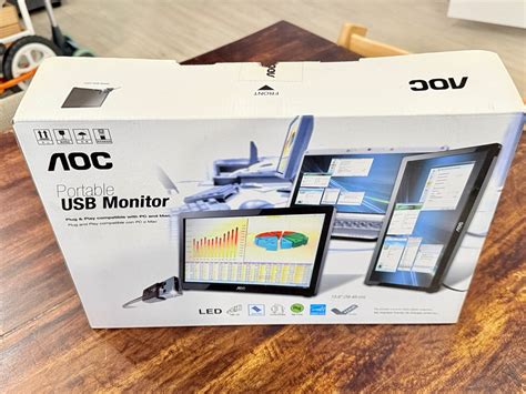 AOC Inch USB Powered Portable Monitor Computers Tech Parts Accessories Monitor