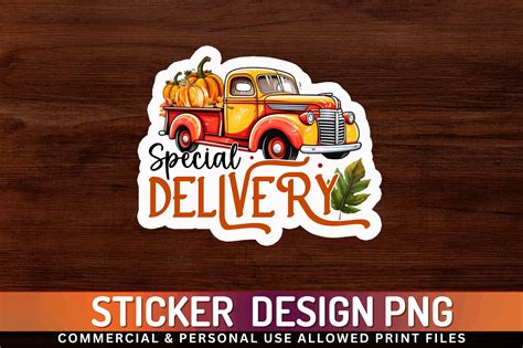 Special Delivery Sticker Design Graphic By Regulrcrative · Creative Fabrica