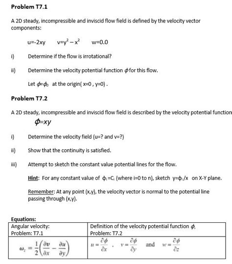Solved A D Steady Incompressible And Inviscid Flow Field Chegg