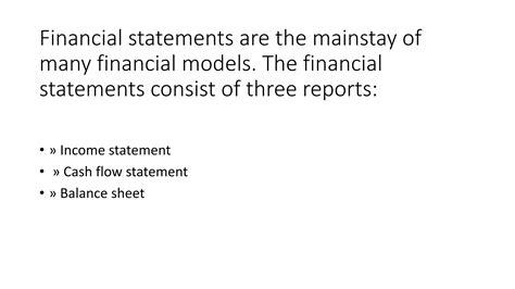 Building A Three Statement Financial Modelpptx