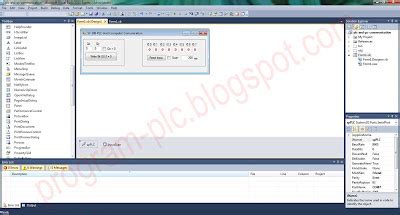 Siemens S PLC And Computer Laptop Communication With Visual Basic Express And Windows