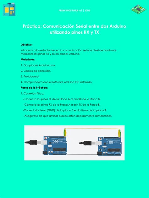 práctica serial rx tx pdf arduino ciencias de la computación