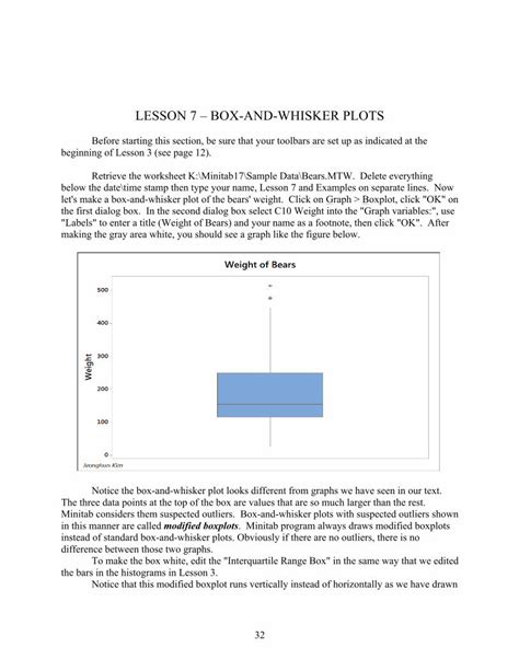 Pdf Boxplot And Whisker Plot Dokumentips