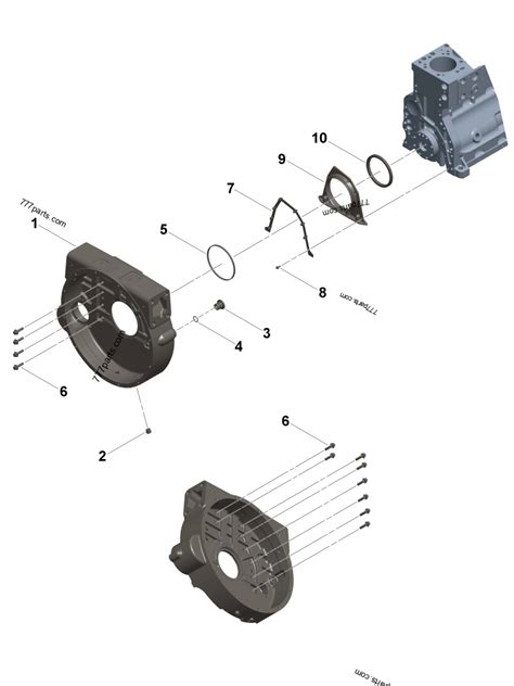 3933384 Rear Cover Cummins Spare Part