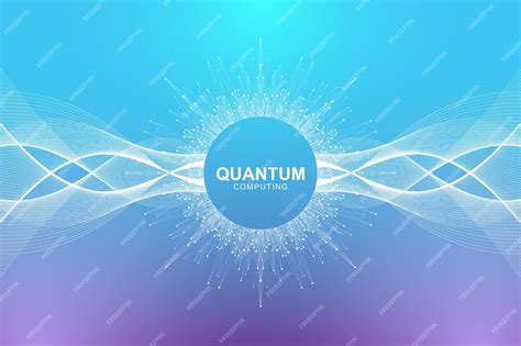 Premium Vector Quantum Computer Technology Concept Visualization