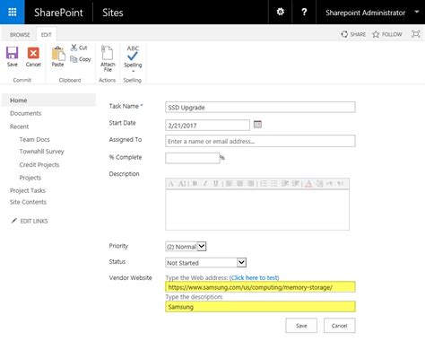 Getset Hyperlink Field Values In Sharepoint Using Powershell