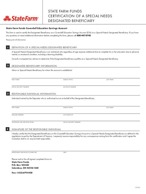 Fillable Online State Farm Funds Certification Of A Special Fax Email Print Pdffiller