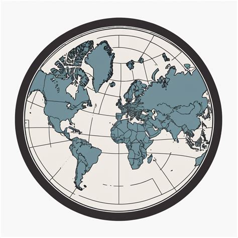 Circular Map Logo Stable Diffusion Online
