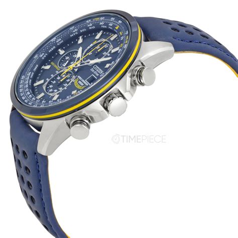 Citizen Eco Drive Blue Angels World Chronograph Mens Watch At8020 03l