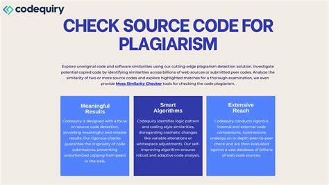 Codequiry A Reliable Solution For Code Plagiarism Detection Pptx Web Development Internet