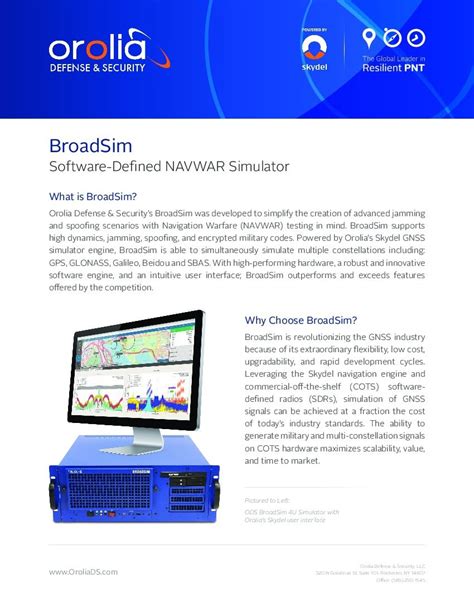 Broadsim Datasheet Safran Navigation And Timing