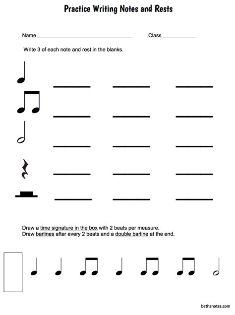 Beths Music Notes 1st Grade Music Worksheets Music Education