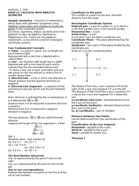calculus 1 with analytic geometry pdf cartesian coordinate system line geometry