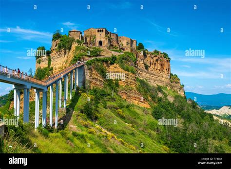 Civita Di Bagnoregio Lazio Italy 20180526 Panoramic View Of