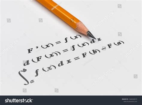 Fundamental Theorem Differential Integral Calculus On Stock Photo Shutterstock
