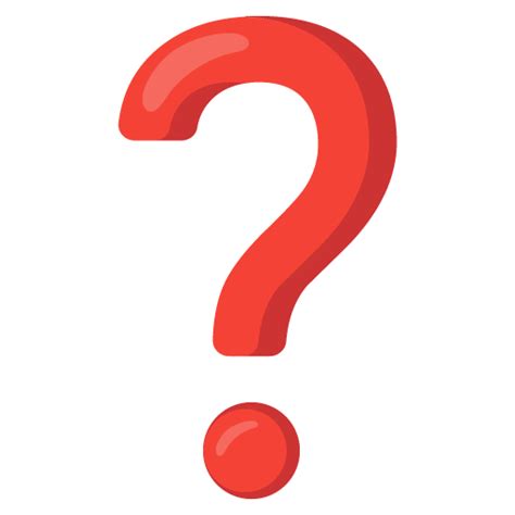 Red Question Mark On Google Noto Color Emoji