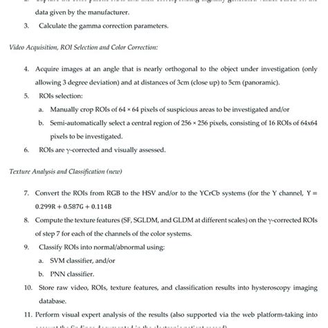 Hysteroscopy Imaging Cad Protocol Covering Image Calibration And Color