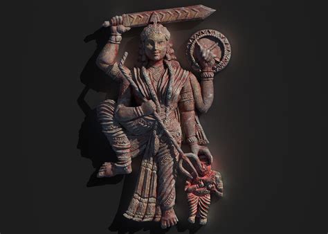 Mata Chamunda Devi Statue Zbrushcentral