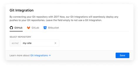 New Git Integration Settings Vercel