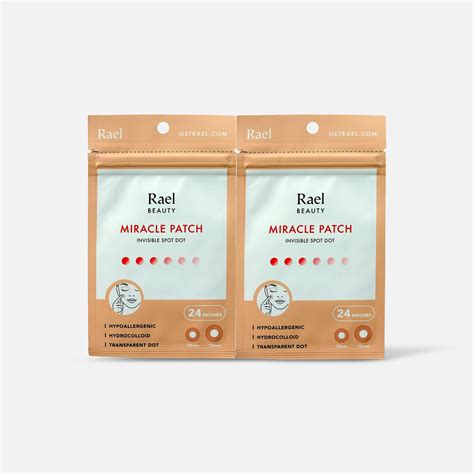 Rael Beauty Miracle Patch Invisible Spot Dot 24 Ct 2 Pack By Rael