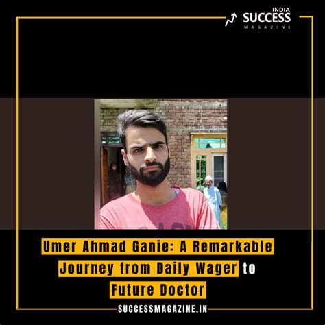Umer Ahmad Ganie A Remarkable Journey From Daily Wager To Future Doctor Success India Magazine
