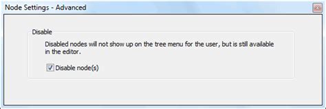 Navigation Tree Disable Nodes From Navigation Tree Menu