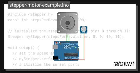 StepperMotor Wokwi ESP32 STM32 Arduino Simulator