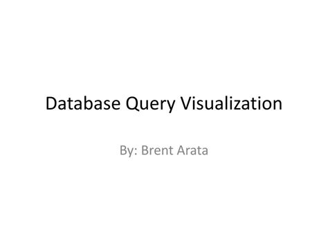 PPT Query Visualization Revealing Search Patterns PowerPoint Presentation ID 3146750