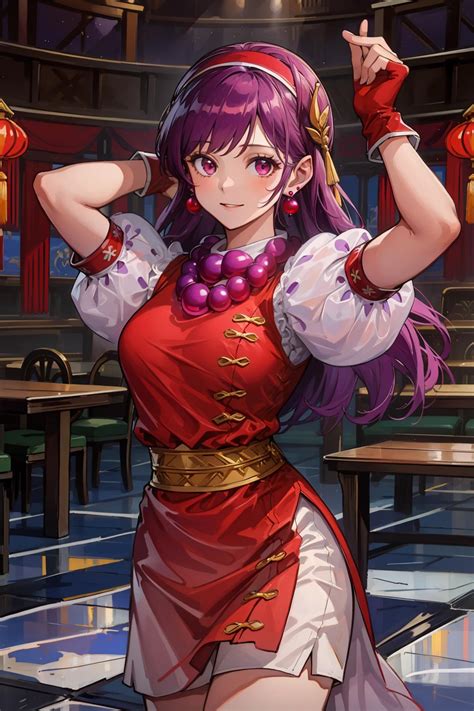 Athena Asamiya The King Of Fighters Seaart Modelo Ai